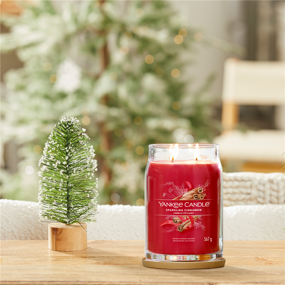 Sparkling Cinnamon Signature Large Jar | Yankee Candle Offizielle ...