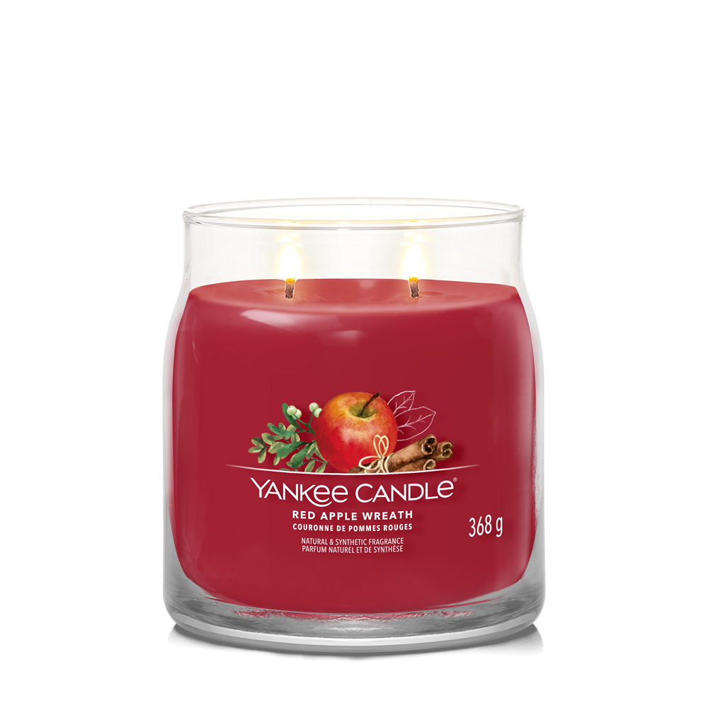 Red Apple Wreath Signature Medium Jar | Yankee Candle Offizielle ...